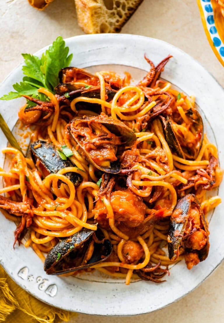 Seafood Pasta (Italian Frutti di Mare Recipe) - CucinaByElena