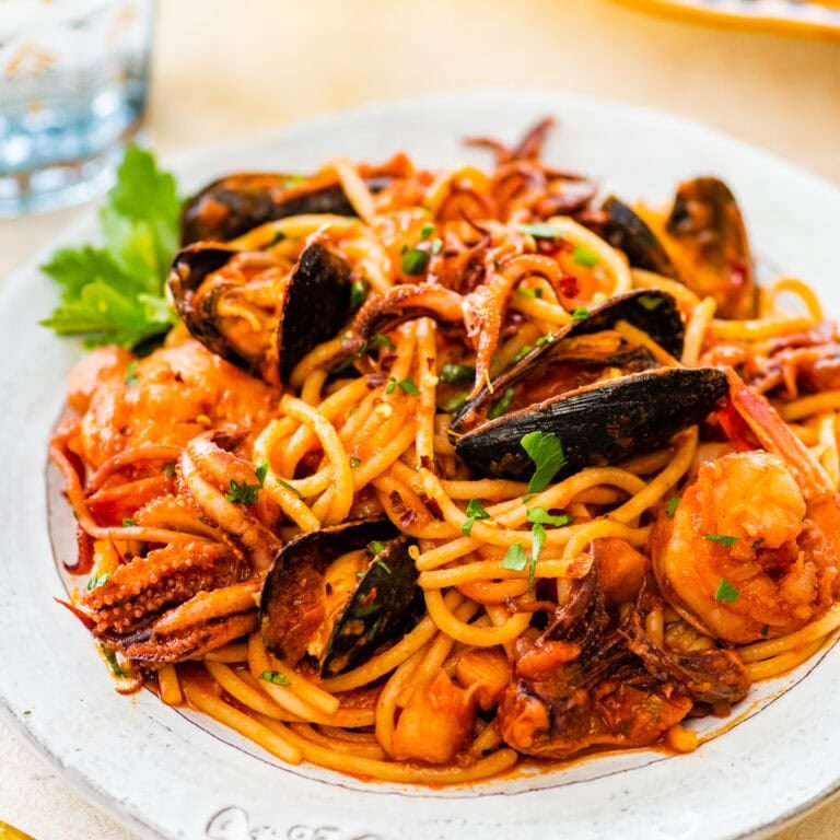 Seafood Pasta (Italian Frutti di Mare Recipe) - CucinaByElena