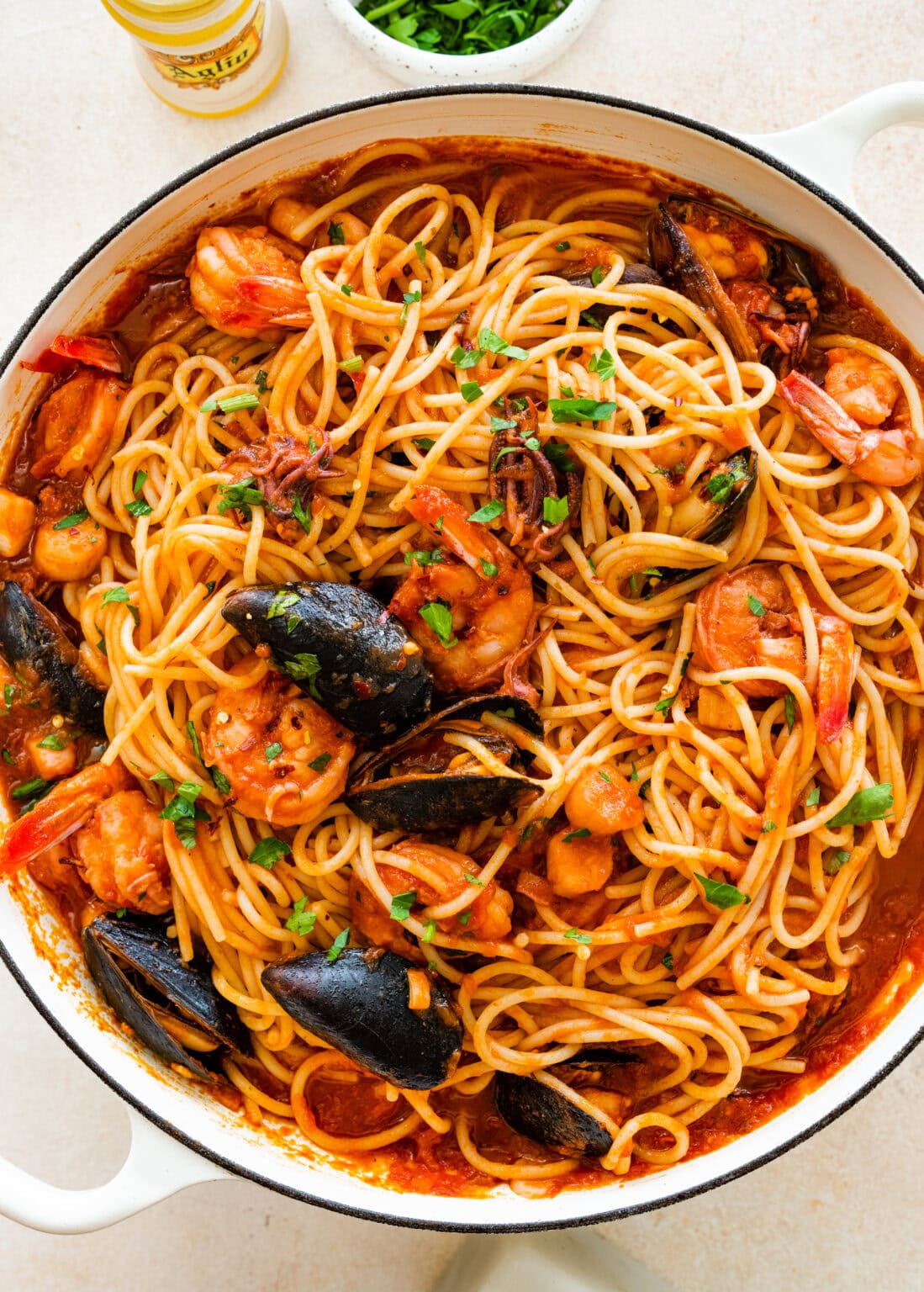 Seafood Pasta (Italian Frutti di Mare Recipe) - CucinaByElena