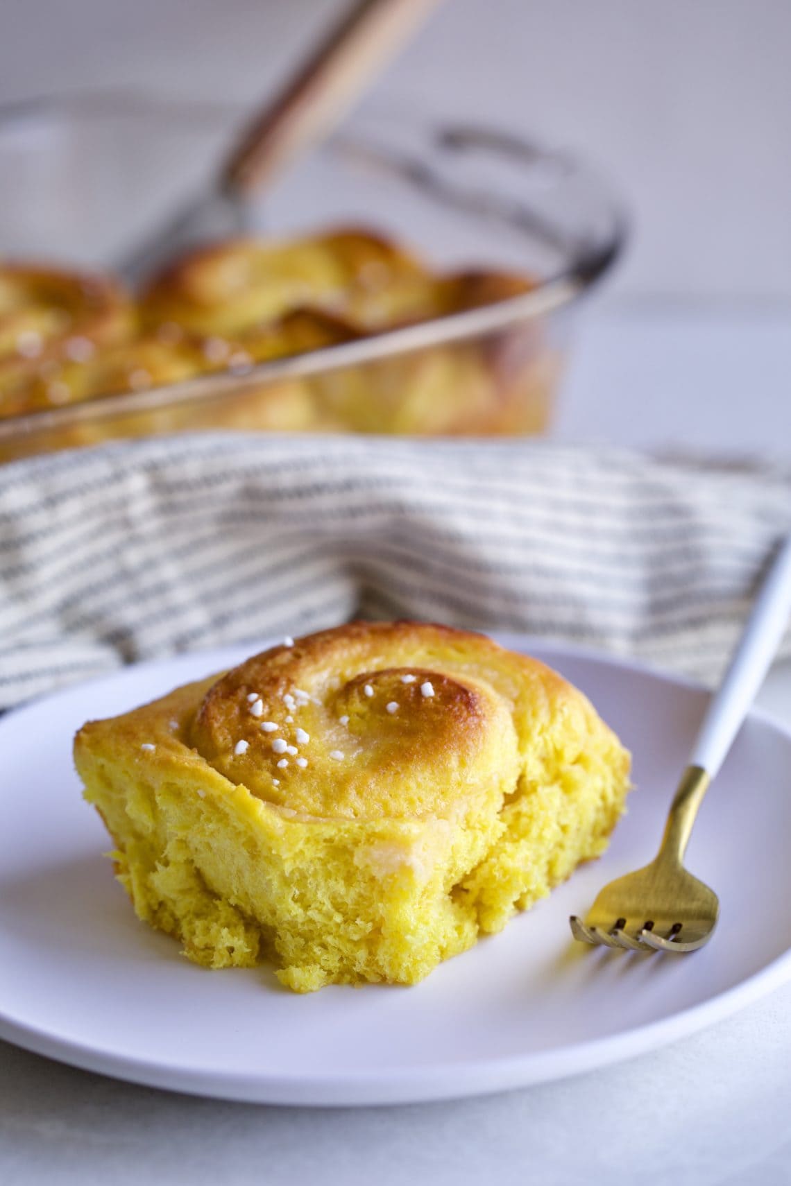 St. Lucia Buns (Sweet Saffron and Almond Filling) - Cucina by Elena