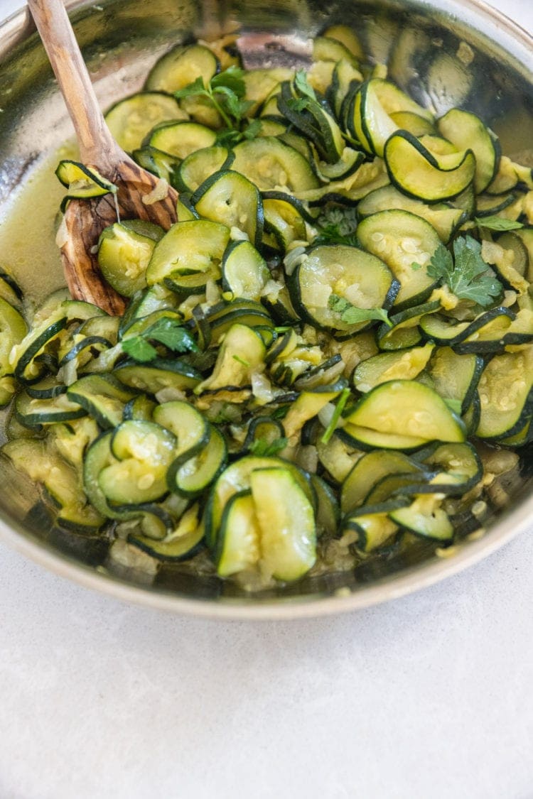 Sautéed Italian Zucchini and Onion - CucinaByElena