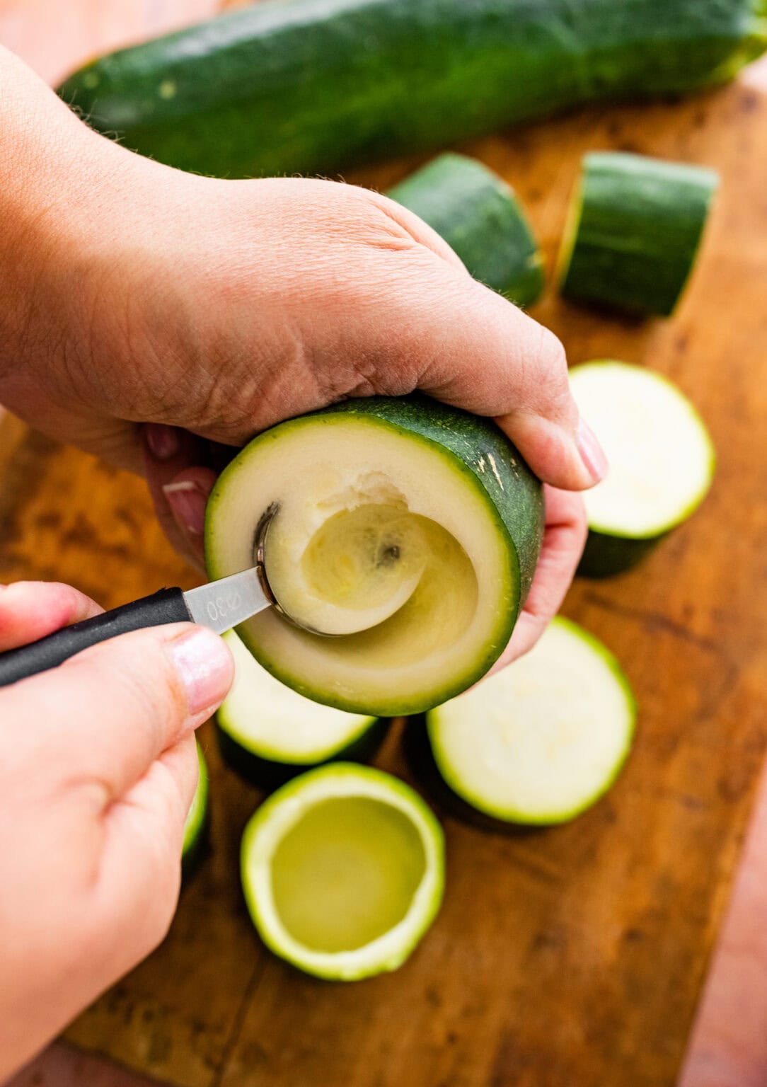 Italian Stuffed Zucchini (Vegetarian) - Cucina by Elena
