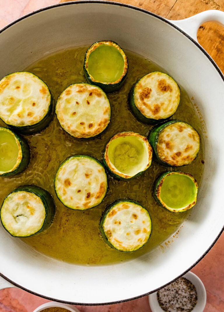 Italian Stuffed Zucchini (Vegetarian) - Cucina by Elena