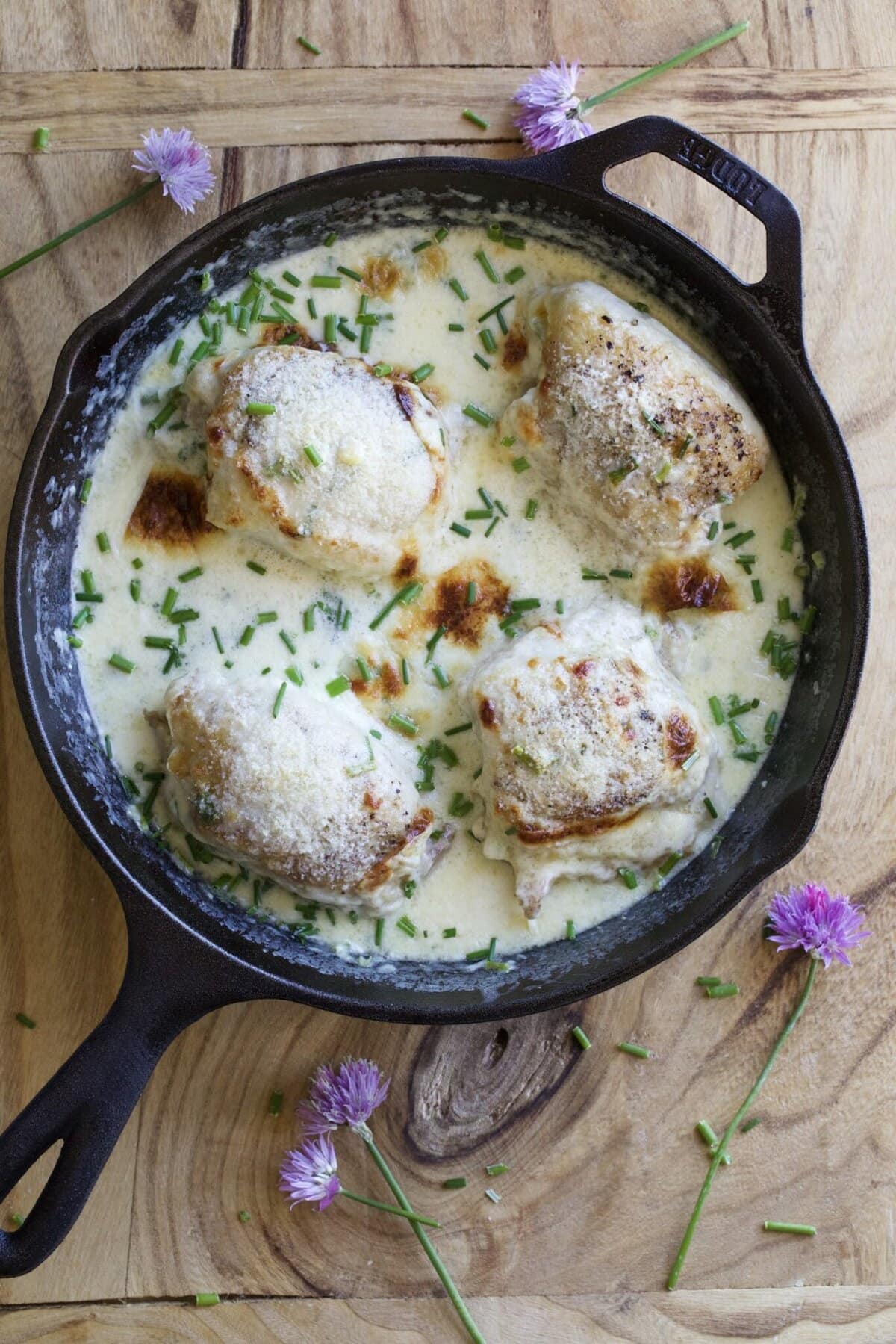 Chicken Skillet with Creamy Mascarpone Sauce - CucinaByElena