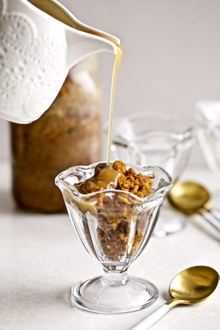 Best Steamed Carrot Pudding with Caramel Sauce - Cucina by Elena