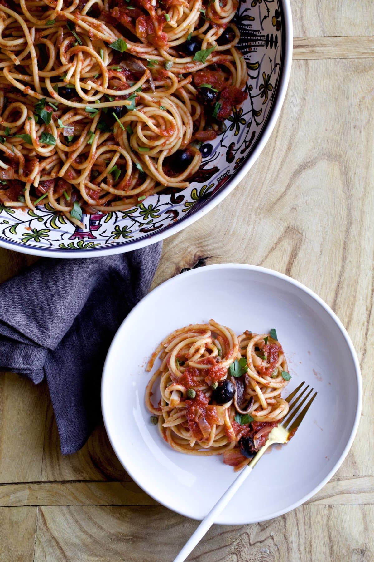 Authentic Italian Spaghetti alla Puttanesca Recipe - Cucina by Elena