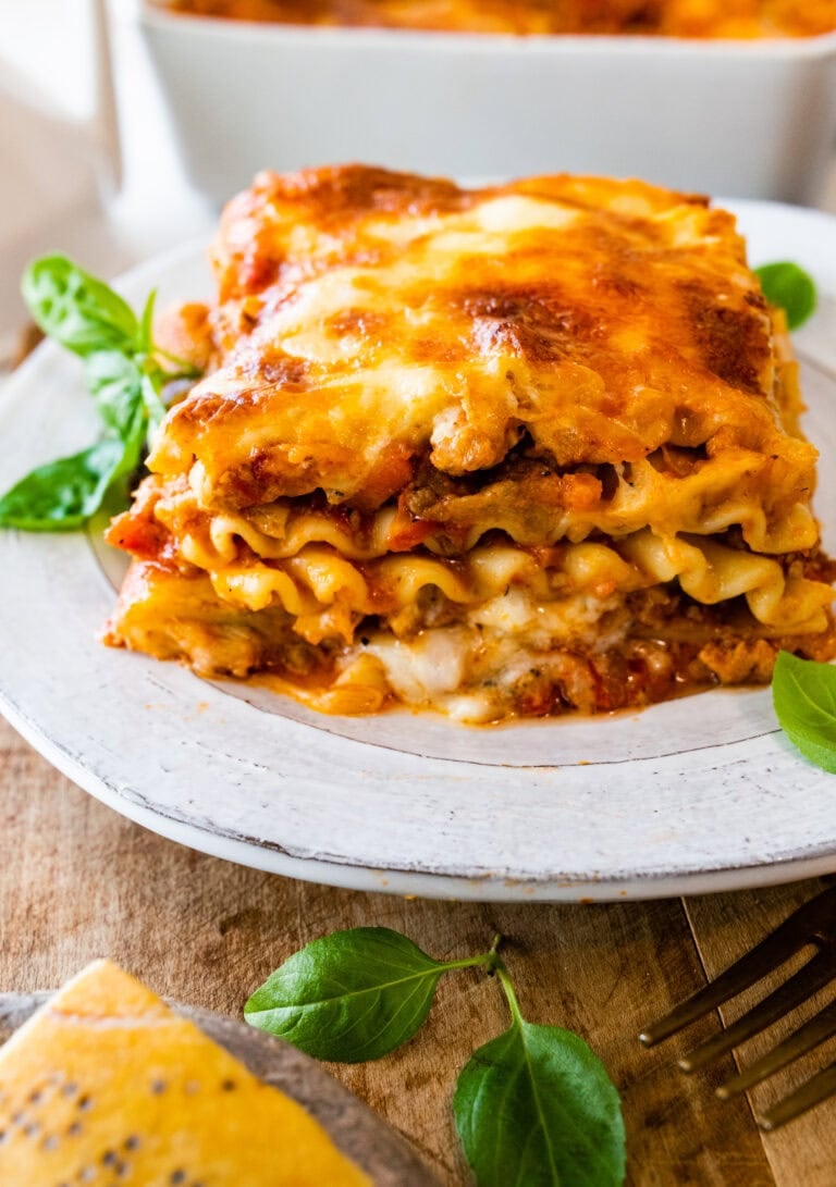 Italian Lasagna Bolognese with Bechamel Sauce - CucinaByElena