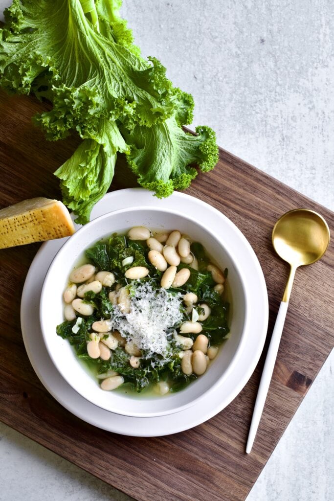 Italian Beans and Greens Recipe (Escarole) - CucinaByElena
