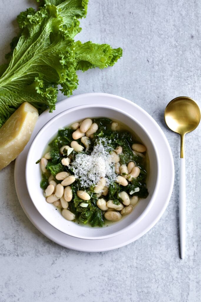 Italian Beans and Greens Recipe (Escarole) - CucinaByElena