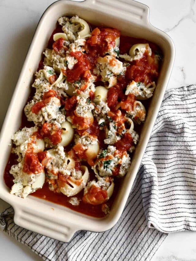 Baked Stuffed Lumaconi Pasta - CucinaByElena
