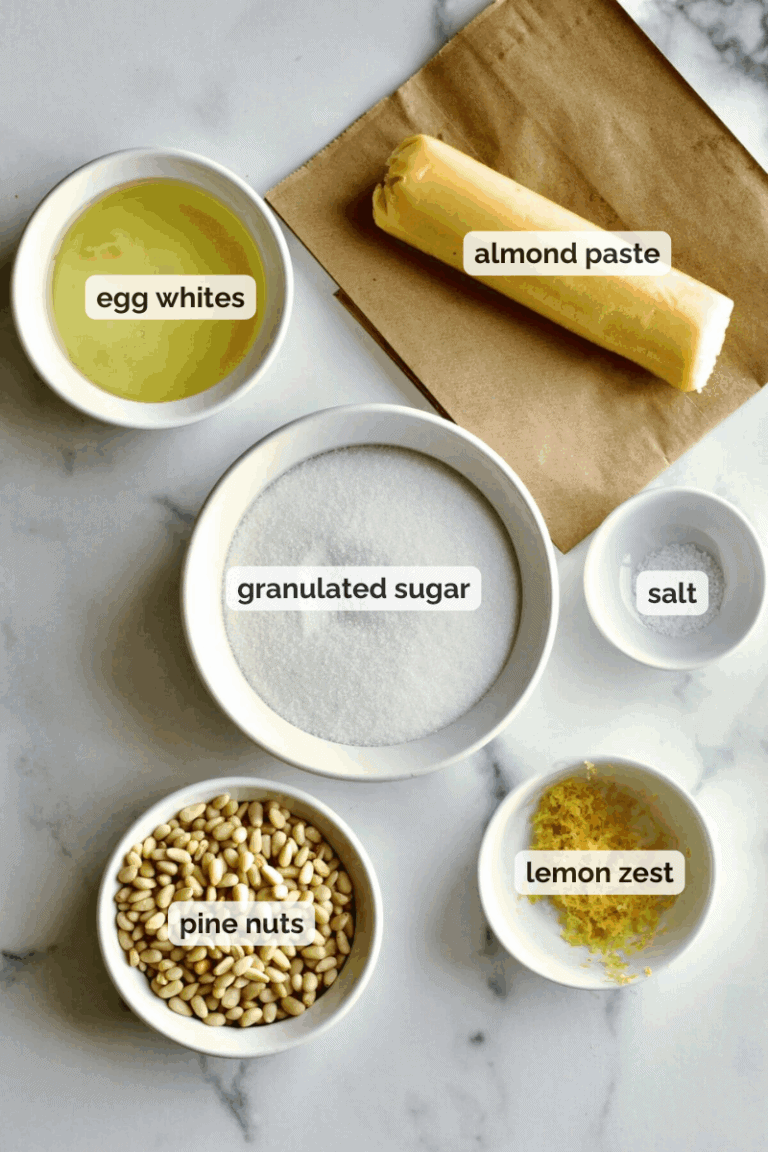 Pignoli Cookies (Italian Pine Nut Cookies) - Cucina by Elena