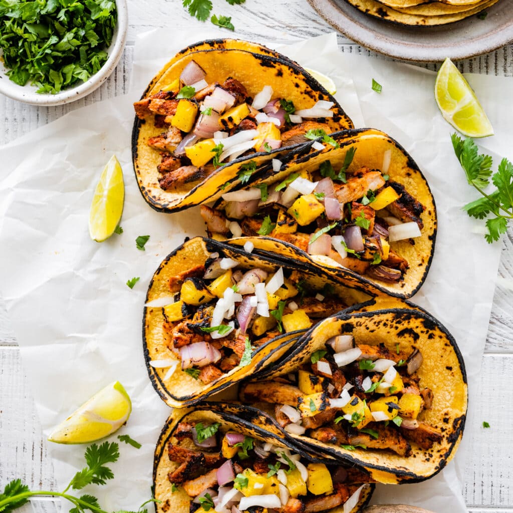 Tacos De Trompo (Tacos Al Pastor) - CucinaByElena