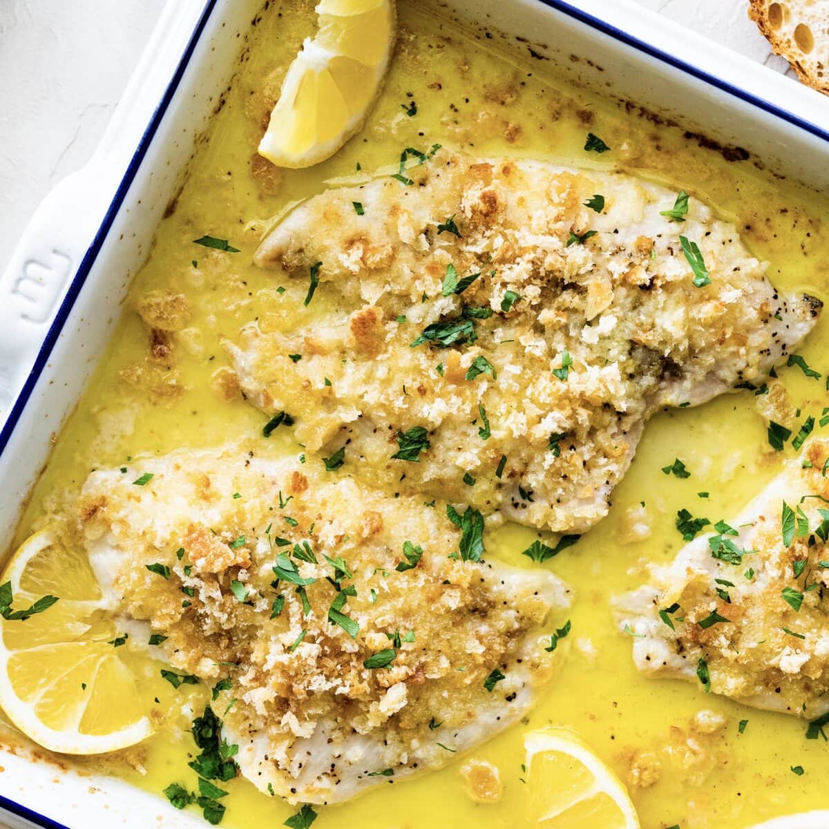Baked Flounder Fillet