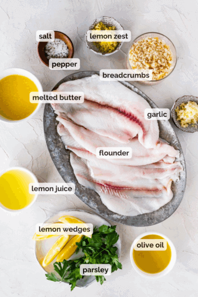 Baked Flounder Recipe with Lemon Butter Sauce - Cucina by Elena