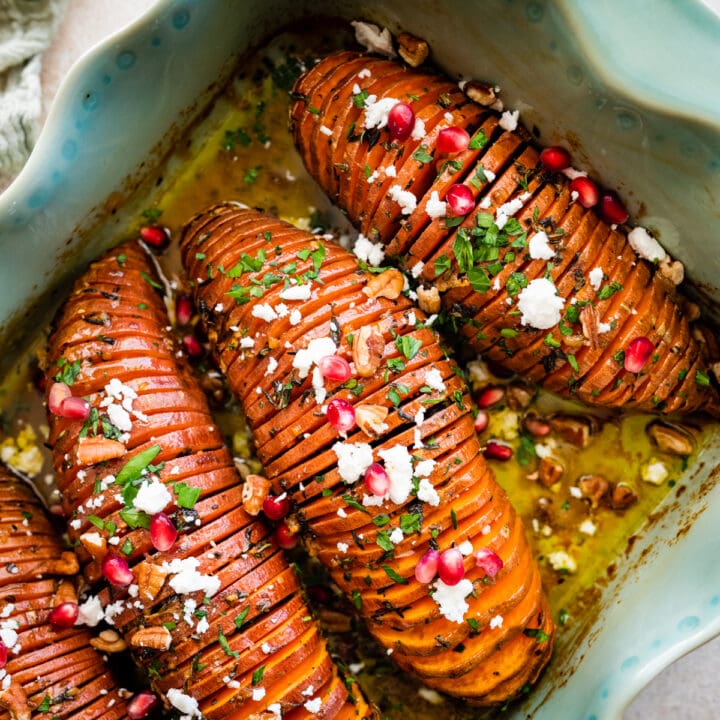 Best Hasselback Sweet Potatoes Recipe (with Maple Syrup) - Cucina by Elena