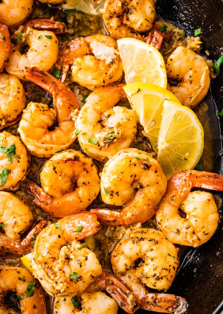 Easy Pan Seared Shrimp Recipe with Garlic Butter - CucinaByElena