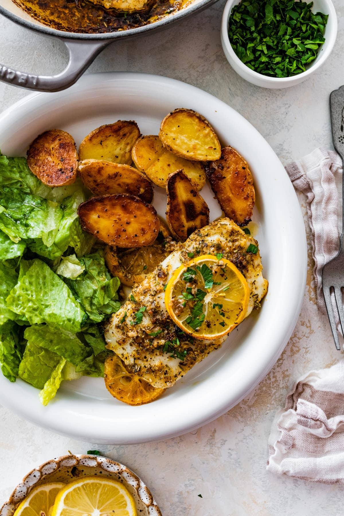 Easy Oven Baked Cod Recipe (Lemon Butter and Herb) - Cucina by Elena