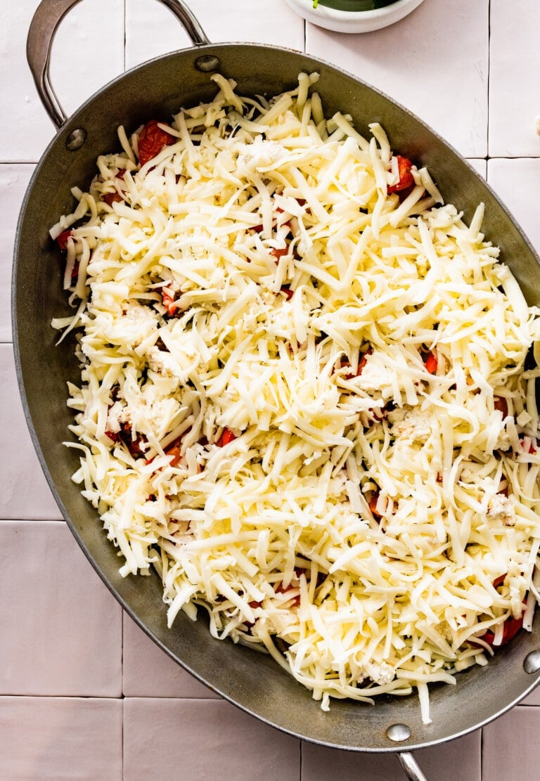Layered Eggplant, Zucchini, Tomato Casserole Recipe - Cucina by Elena