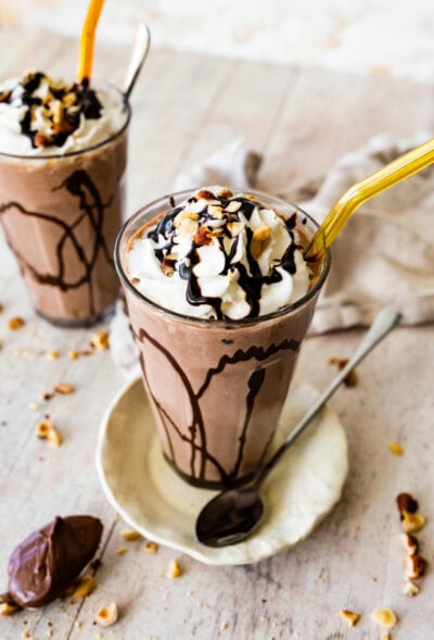 Ultimate Nutella Milkshake (3 Ingredients!) - Cucina by Elena