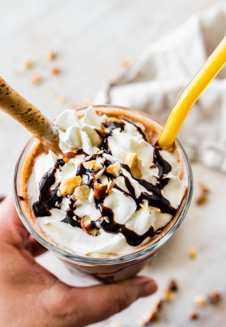 Ultimate Nutella Milkshake (3 Ingredients!) - Cucina by Elena