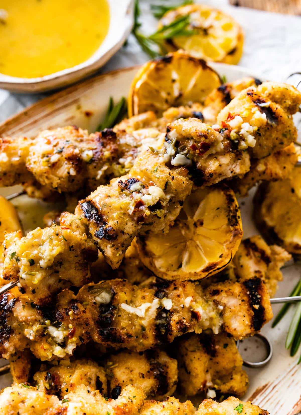 Chicken Spiedini with Lemon Garlic Butter Sauce - Cucina by Elena
