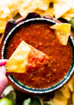 Copycat Chipotle Hot Salsa Recipe (Red Chili Salsa) - Cucina by Elena