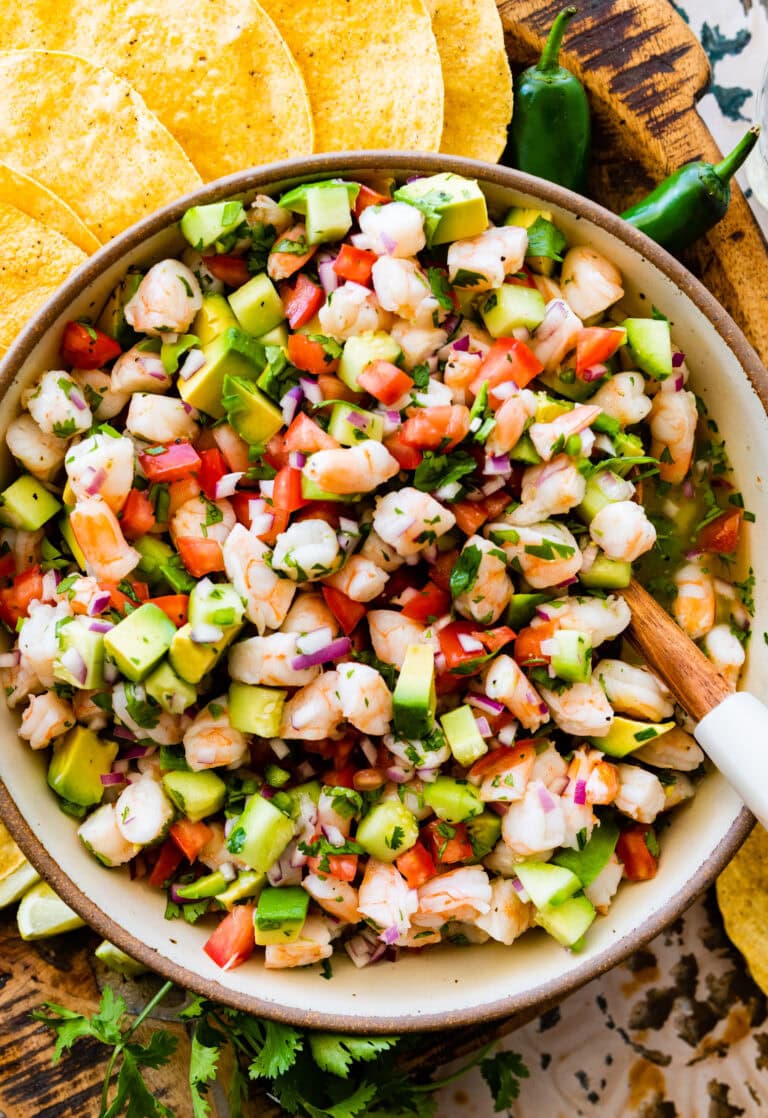 Easy Shrimp Ceviche Recipe with Avocado (So Fresh!) - Cucina by Elena