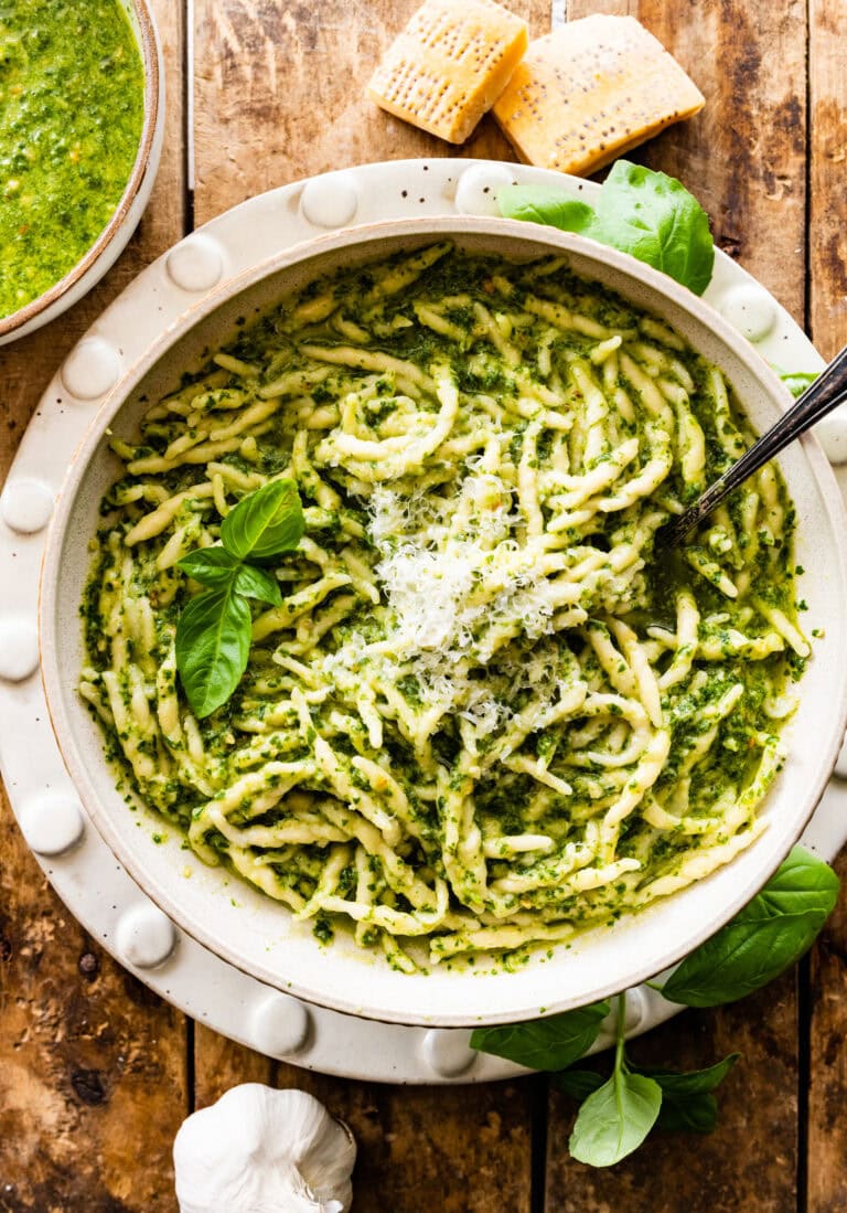 Easy Pesto Pasta Recipe (Italian Basil Pesto Sauce) - Cucina by Elena