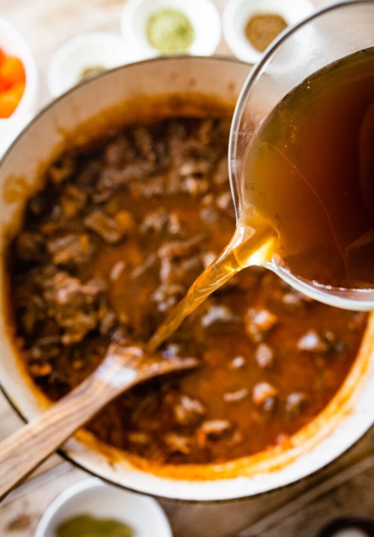 Traditional German Goulash Soup Recipe (Gulaschsuppe) - Cucina by Elena