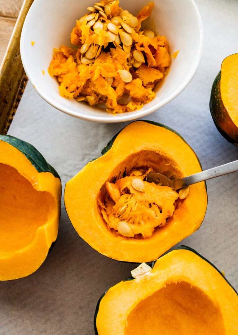 Savory Roasted Acorn Squash Recipe (Parmesan Herb) - Cucina by Elena