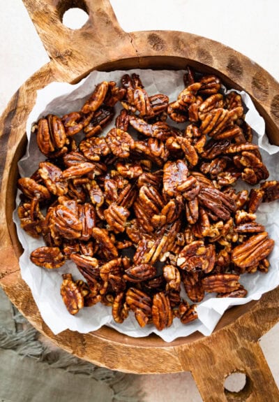 Easy Candied Pecans Recipe (10 minute Stovetop) - Cucina by Elena