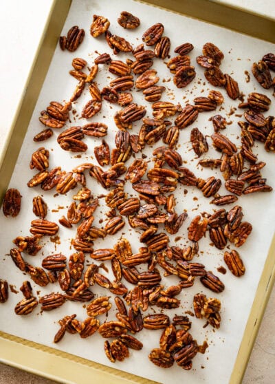 Easy Candied Pecans Recipe (10 minute Stovetop) - Cucina by Elena
