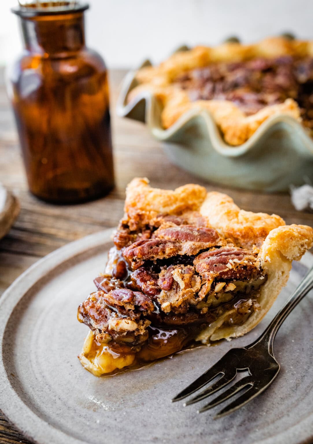 Maple Pecan Pie (Without Corn Syrup) - Cucina by Elena