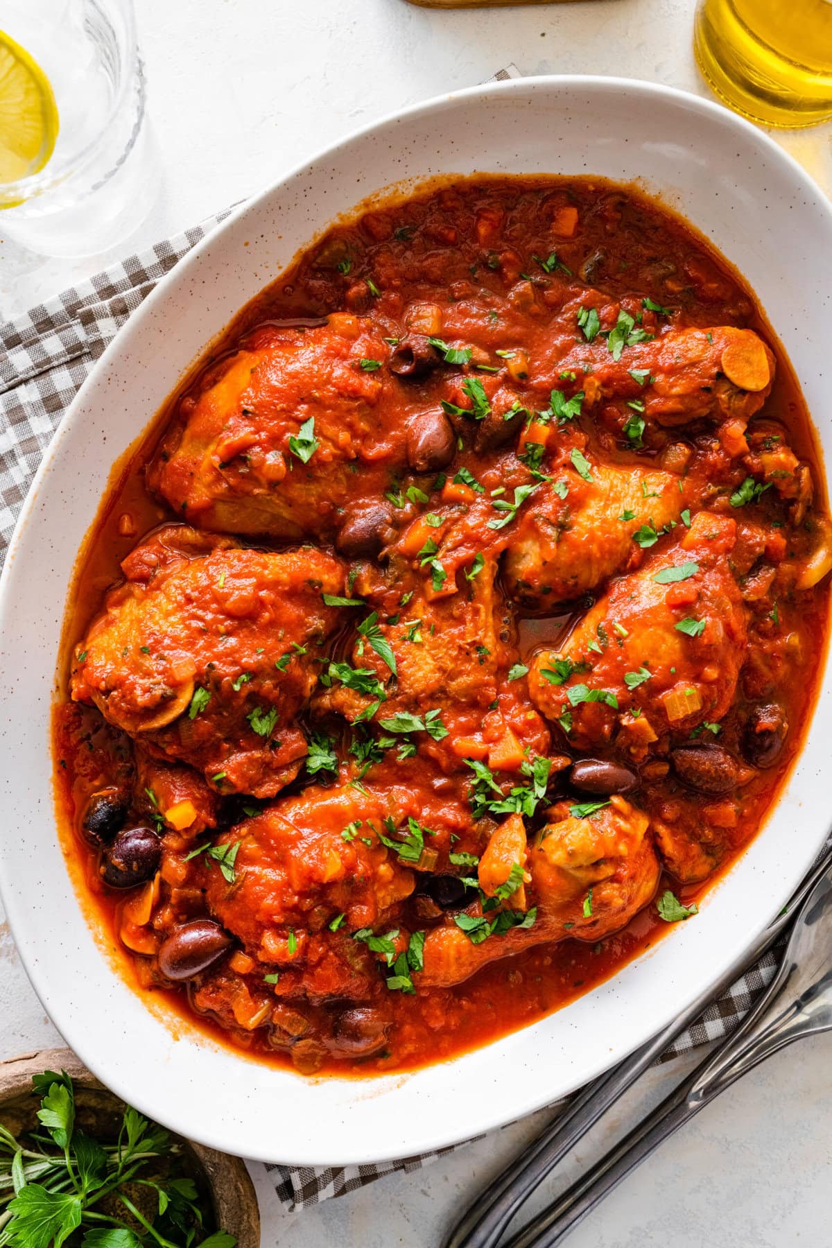 Chicken Cacciatore (Authentic Italian Chicken Stew) - Cucina by Elena