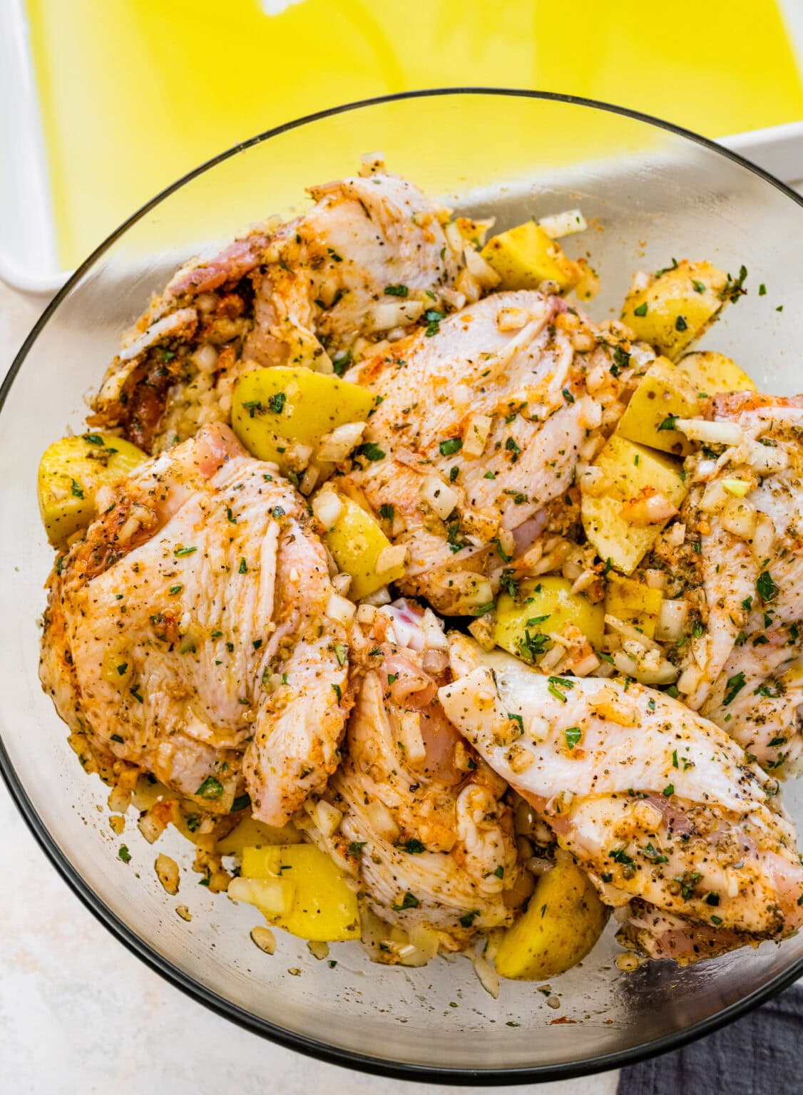 Baked Chicken and Potatoes (One Pan Recipe) - Cucina by Elena