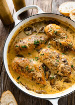 Chicken With Creamy Mushroom Sauce Recipe - Cucina by Elena