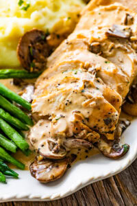 Chicken With Creamy Mushroom Sauce Recipe - Cucina by Elena