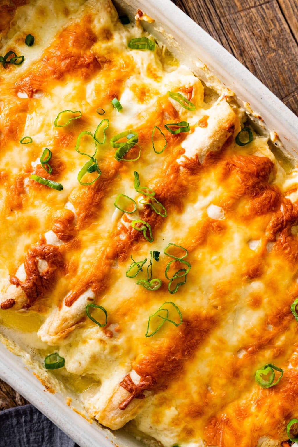 Creamy White Chicken Enchiladas Recipe - Cucina by Elena