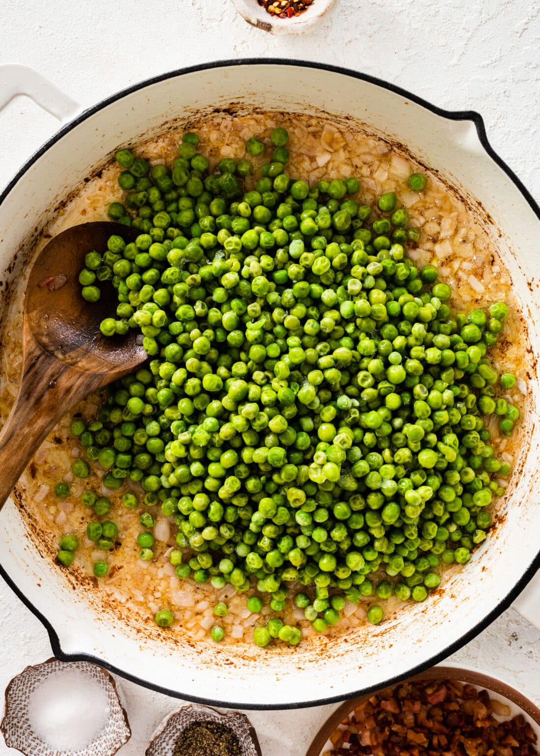 Peas and Pancetta Recipe (Easy Italian Side Dish) - Cucina by Elena