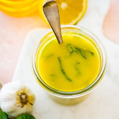 Lemon Basil Vinaigrette (Easy- 5 Ingredients) - Cucina by Elena