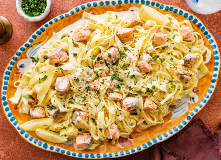 Creamy Salmon Pasta (Pasta Al Salmone) - Cucina by Elena