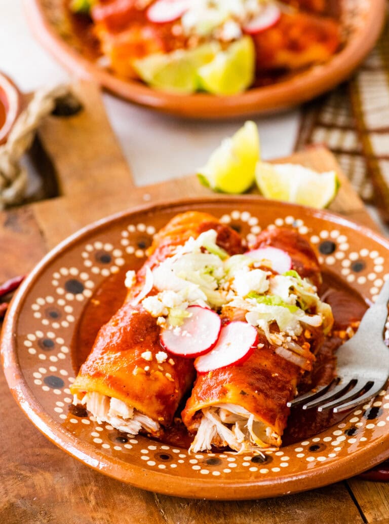 Enchiladas Rojas (Red Enchiladas Recipe) - Cucina by Elena