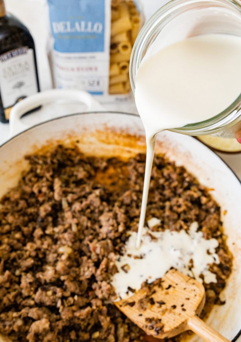 Pasta Alla Norcina (Creamy Sausage Pasta) - Cucina by Elena