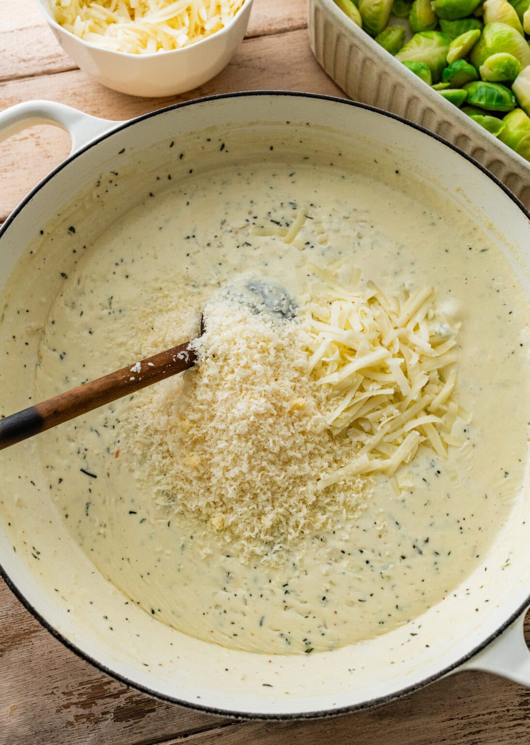 Creamy Brussels Sprouts - Cucina by Elena