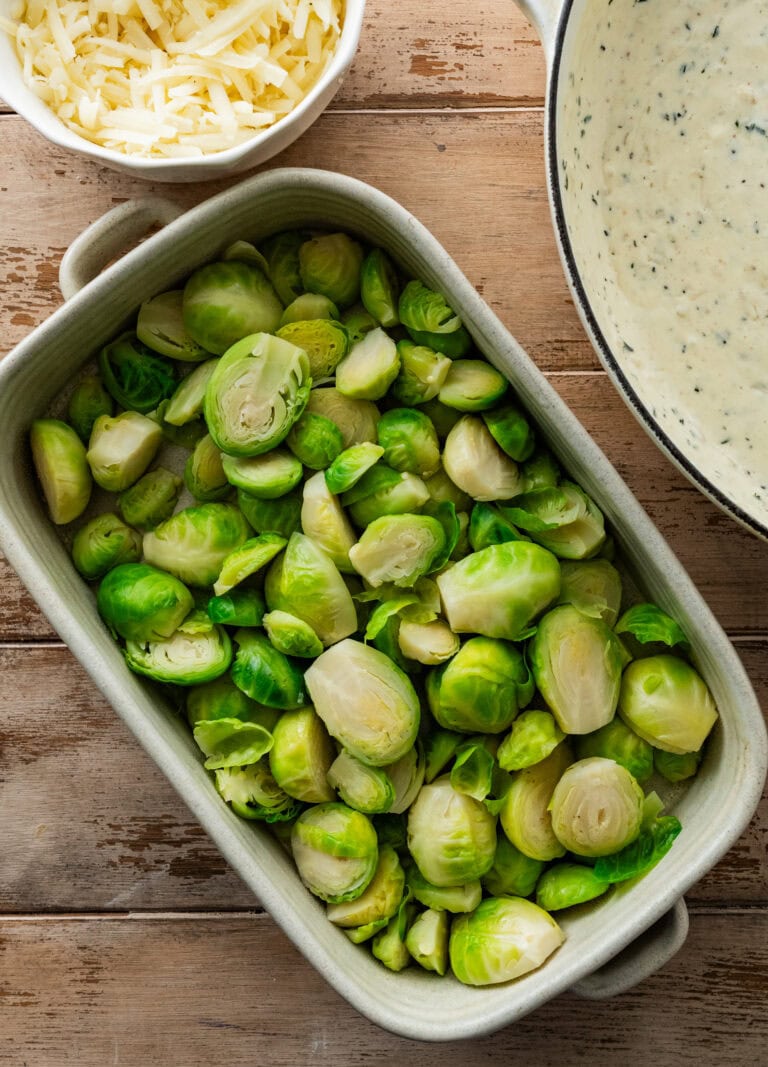 Creamy Brussels Sprouts - Cucina by Elena