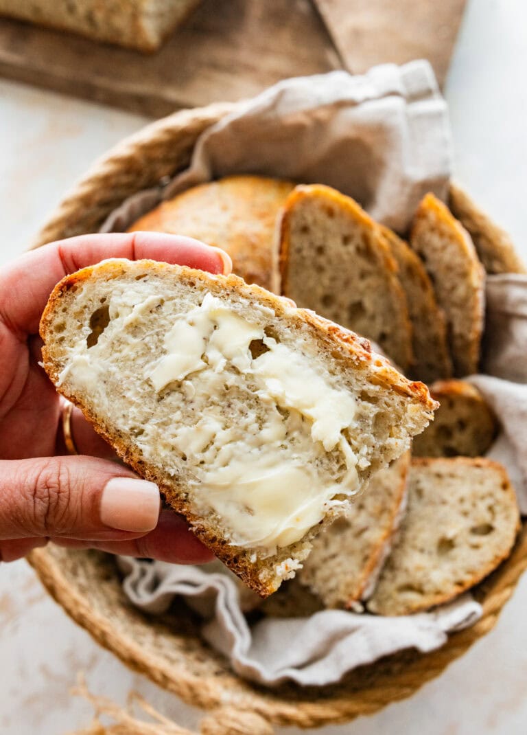 Crusty No-Knead Bread - CucinaByElena