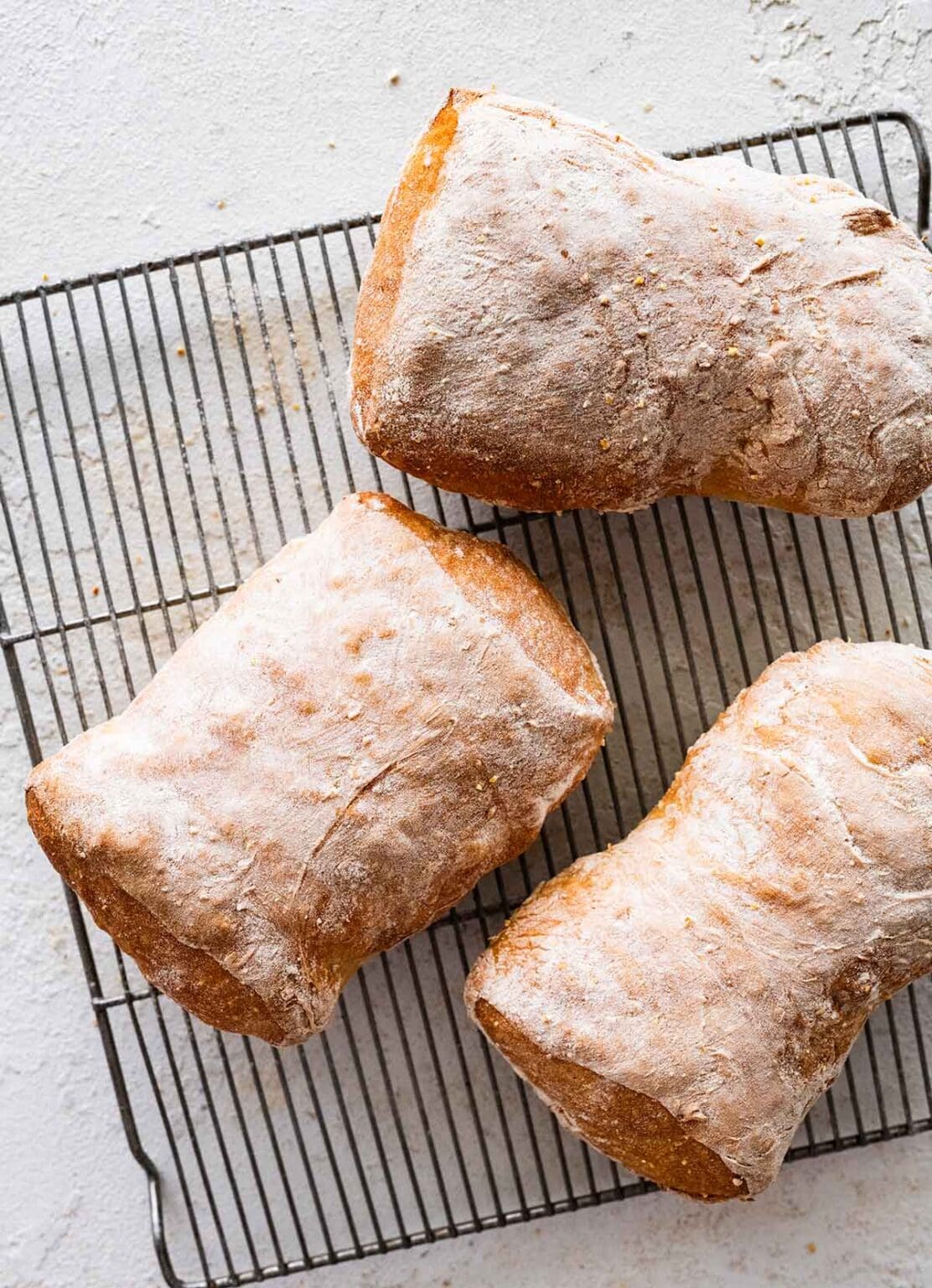 No Knead Italian Ciabatta Bread - Cucina by Elena