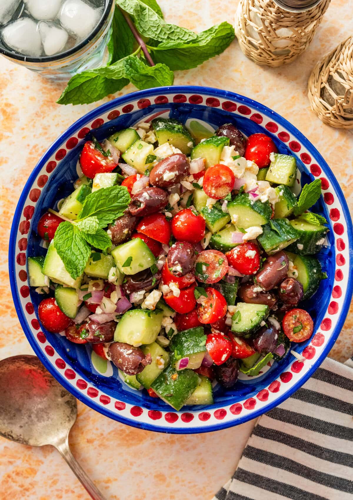 Mediterranean Cucumber Salad - Cucina by Elena